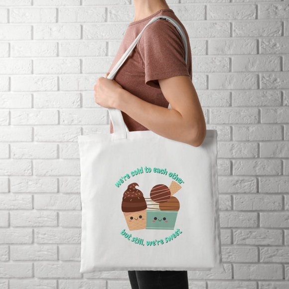 Bags | Sweet Ice Cream Design Tote Bag | Poshmark